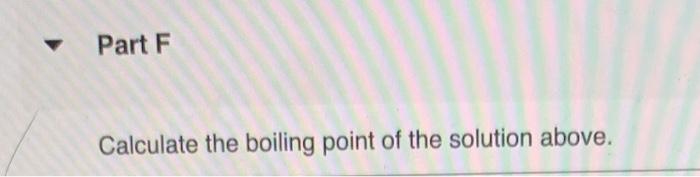 Solved Calculate the freezing point of a solution containing | Chegg.com