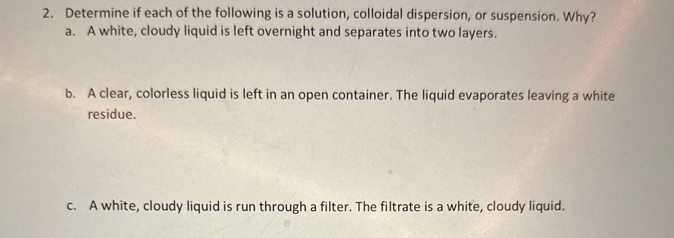 Solved Determine if each of the following is a solution, | Chegg.com