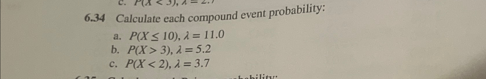 Solved 6.34 ﻿Calculate each compound event | Chegg.com