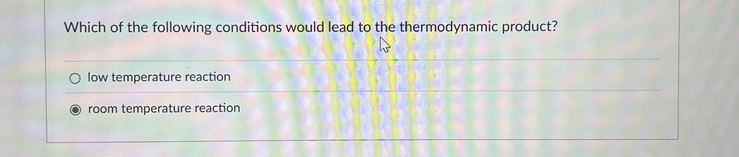 Solved Which of the following conditions would lead to the | Chegg.com