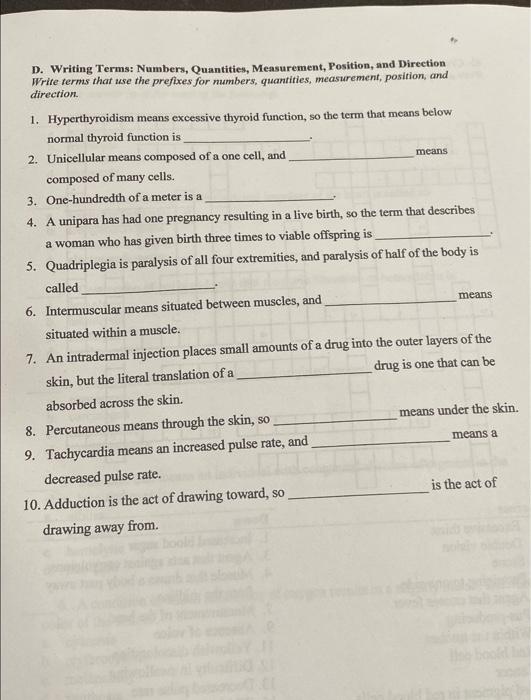 Solved A. Matching Prefixes Match prefixes in the left | Chegg.com