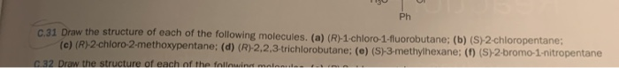 Solved Ph C.31 Draw the structure of each of the following | Chegg.com
