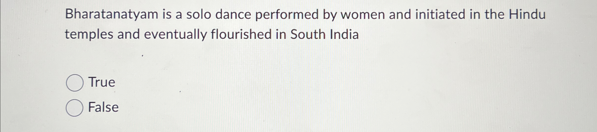 Solved Bharatanatyam is a solo dance performed by women and | Chegg.com