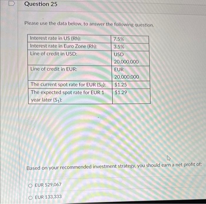 Solved Please use the data below, to answer the following | Chegg.com