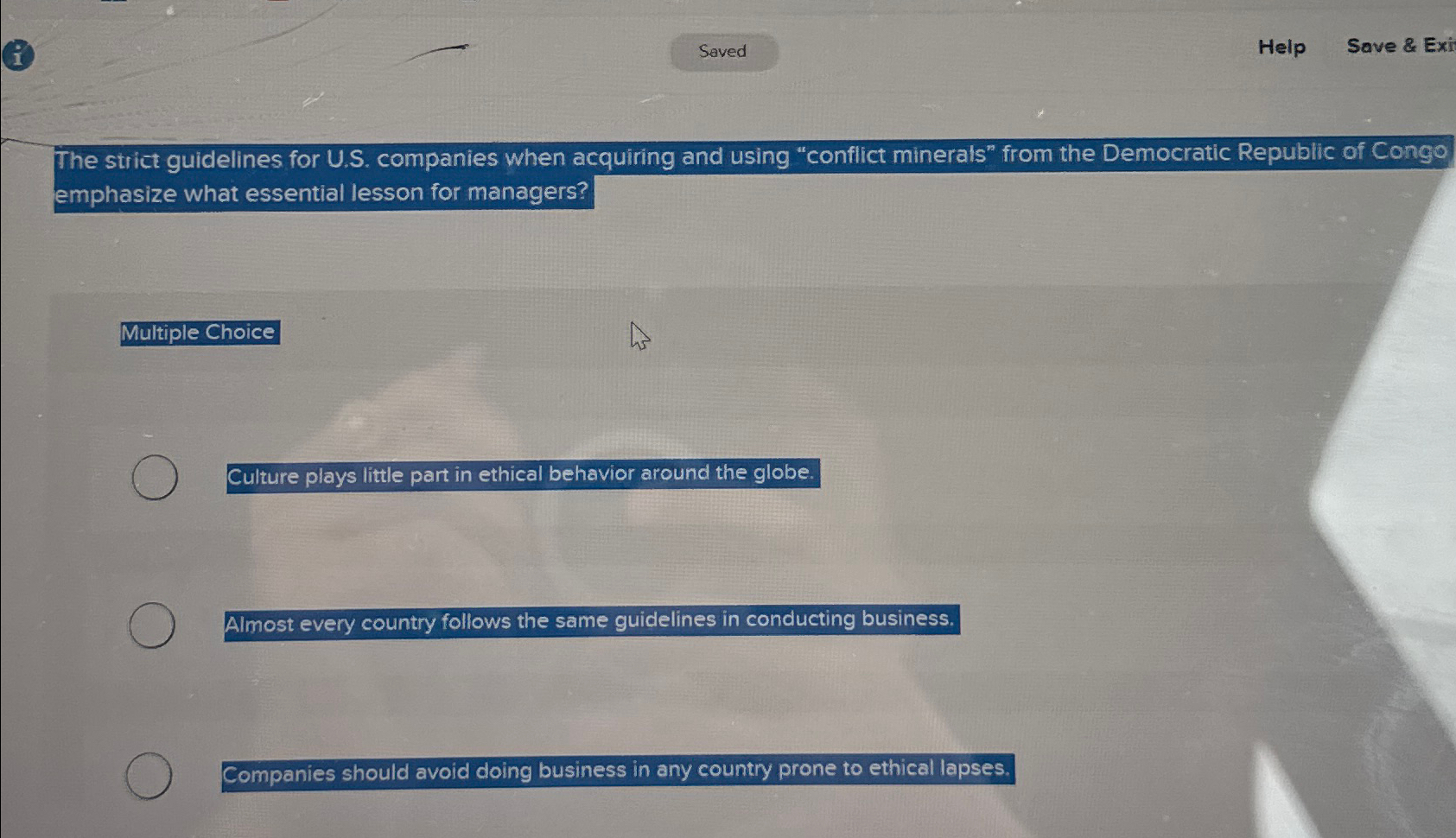 Solved The strict guidelines for U.S. ﻿companies when | Chegg.com