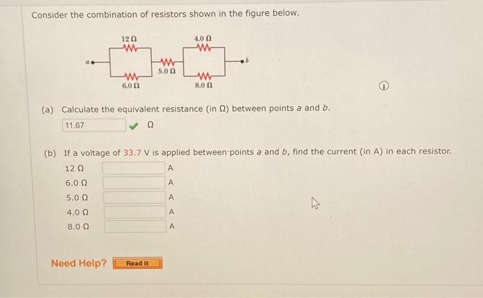 Solved Consider the combination of resistors shown in the | Chegg.com