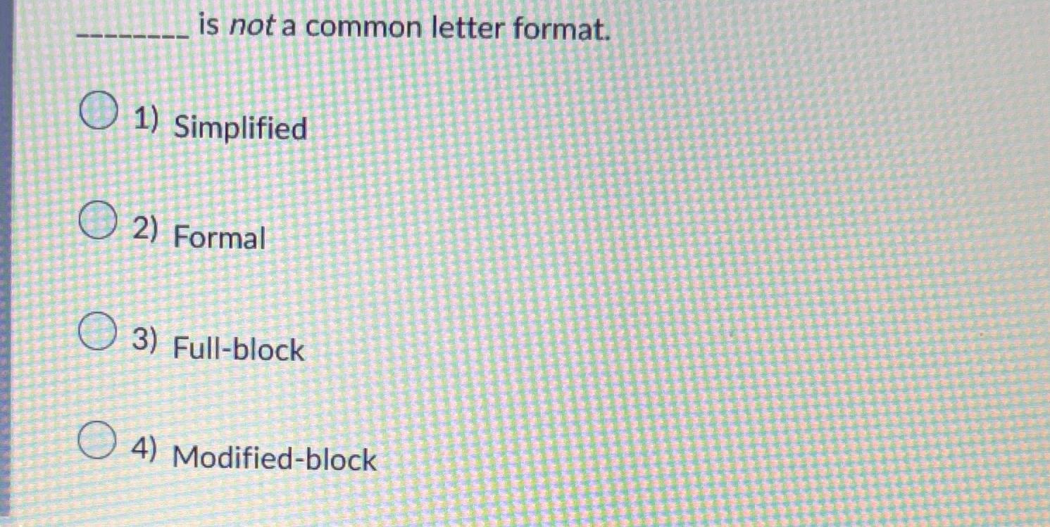 Solved is not a common letter | Chegg.com