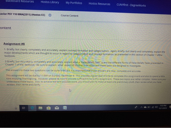 Solved Blackward Resources Hostos Library My Portfolios | Chegg.com