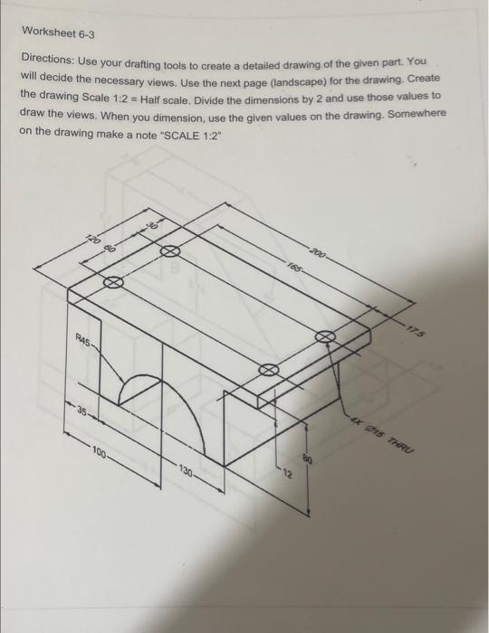 Solved Worksheet 6-3 Directions: Use your drafting tools to | Chegg.com