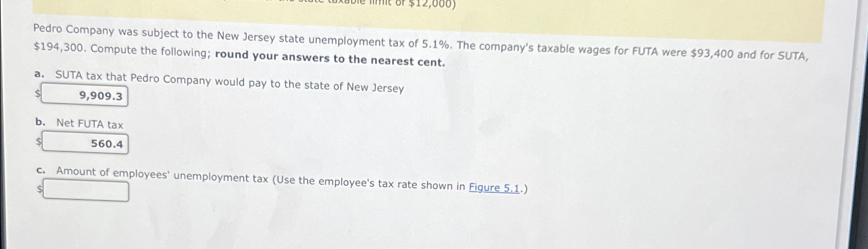 Solved Just need help on C. ﻿Thank you. Pedro Company was | Chegg.com