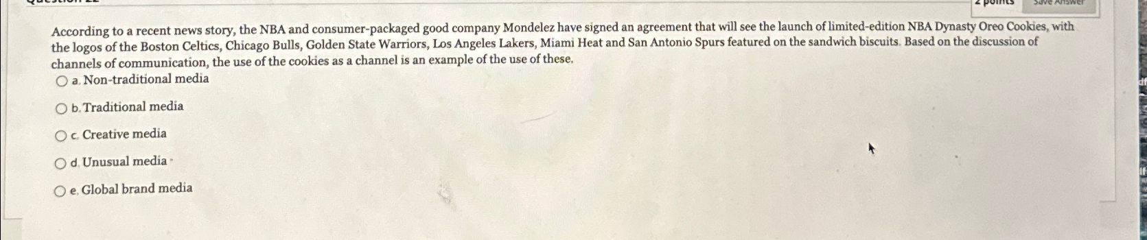 Solved channels of communication, the use of the cookies as | Chegg.com