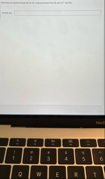 Solved Devermine the neutral formula unit for the compoend | Chegg.com