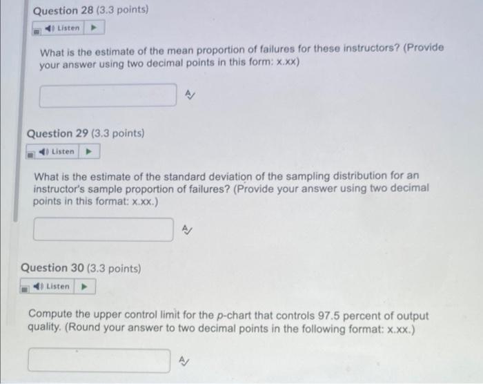 Solved p-chart 1 The chair of the operations management | Chegg.com
