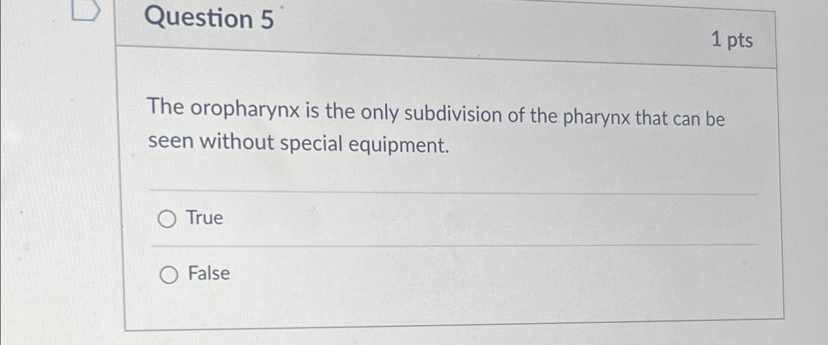 Solved Question 51 ﻿ptsThe oropharynx is the only | Chegg.com
