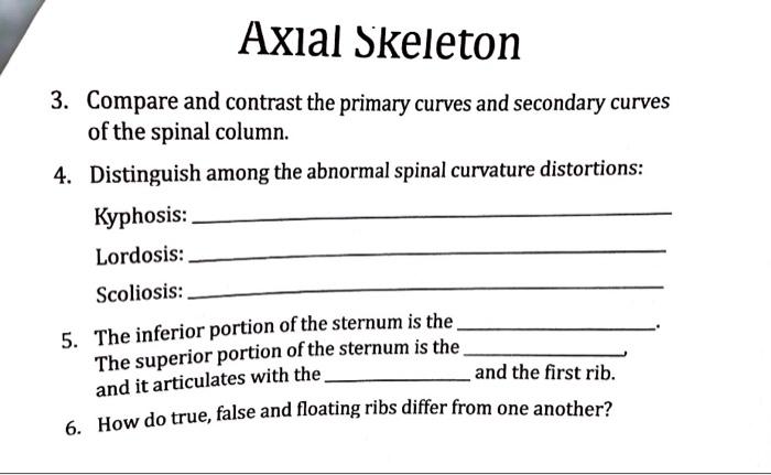Solved 3. Compare and contrast the primary curves and | Chegg.com