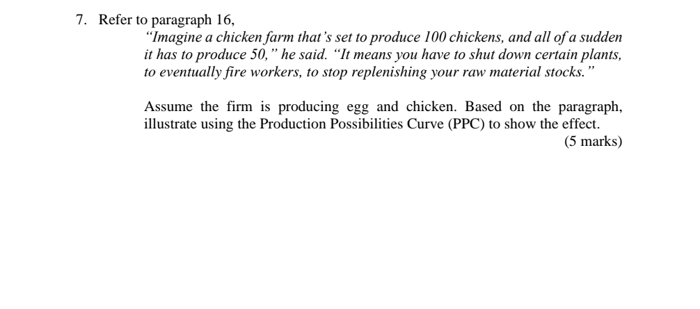 Solved Refer to paragraph 16 ,"Imagine a chicken farm that's | Chegg.com