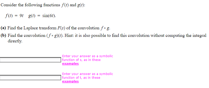 Solved Enter your answer as a symbolic] ﻿function of s, ﻿as | Chegg.com