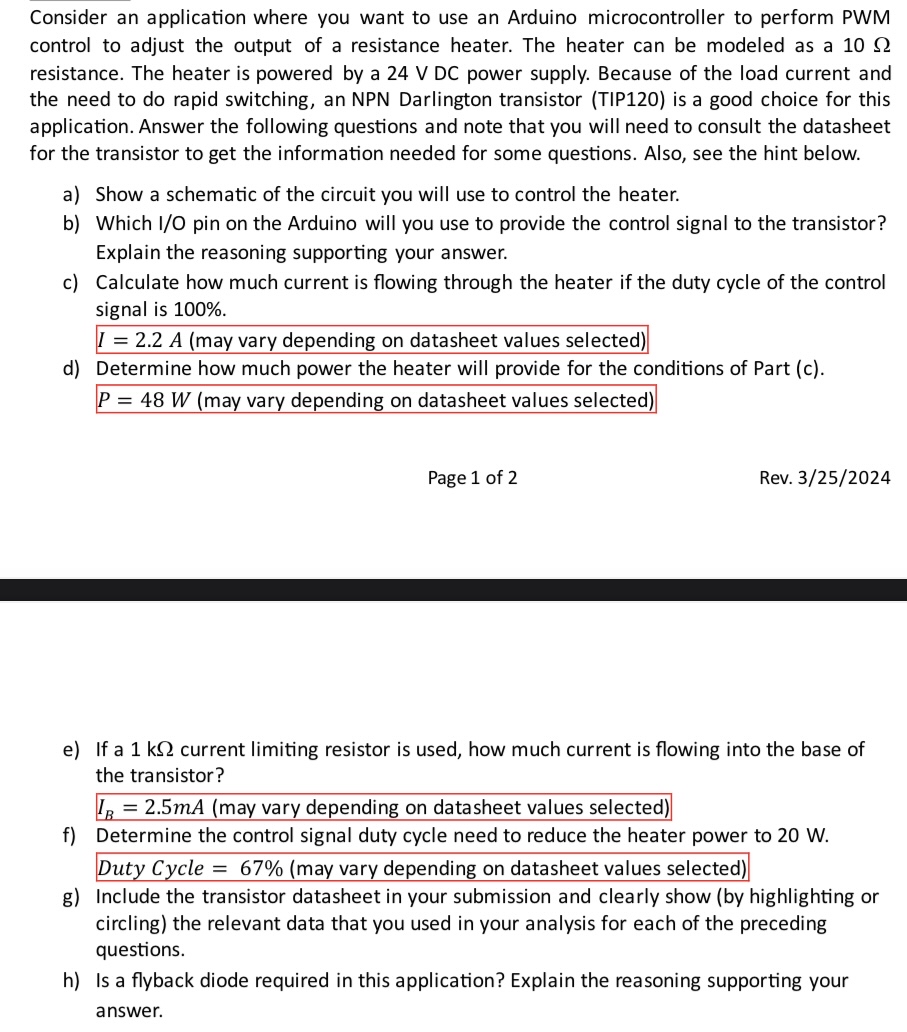 Solved Consider an application where you want to use an | Chegg.com