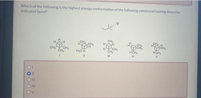 Solved Which of the following is the highest energy | Chegg.com