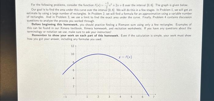 Solved For the following problems, consider the function | Chegg.com