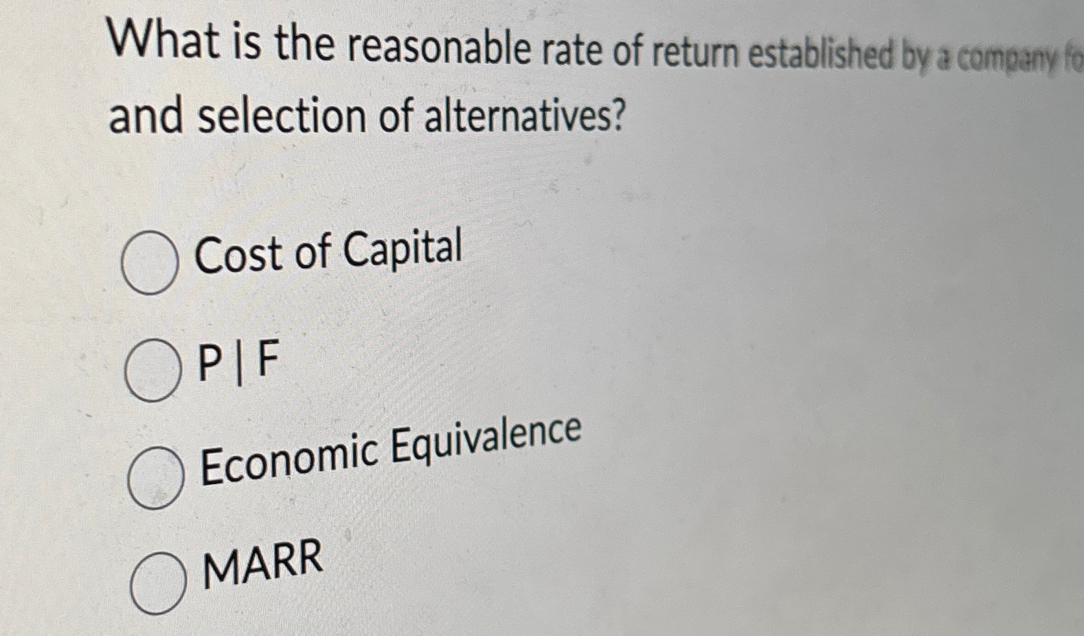 Solved What is the reasonable rate of return established by | Chegg.com