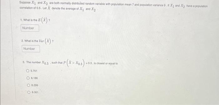 Solved Suppose X1 and X2 are both normally distributed | Chegg.com