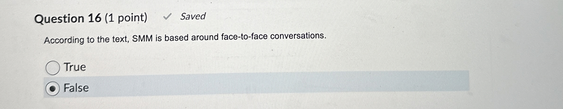 Solved Question 16 (1 ﻿point) ﻿SavedAccording to the text, | Chegg.com