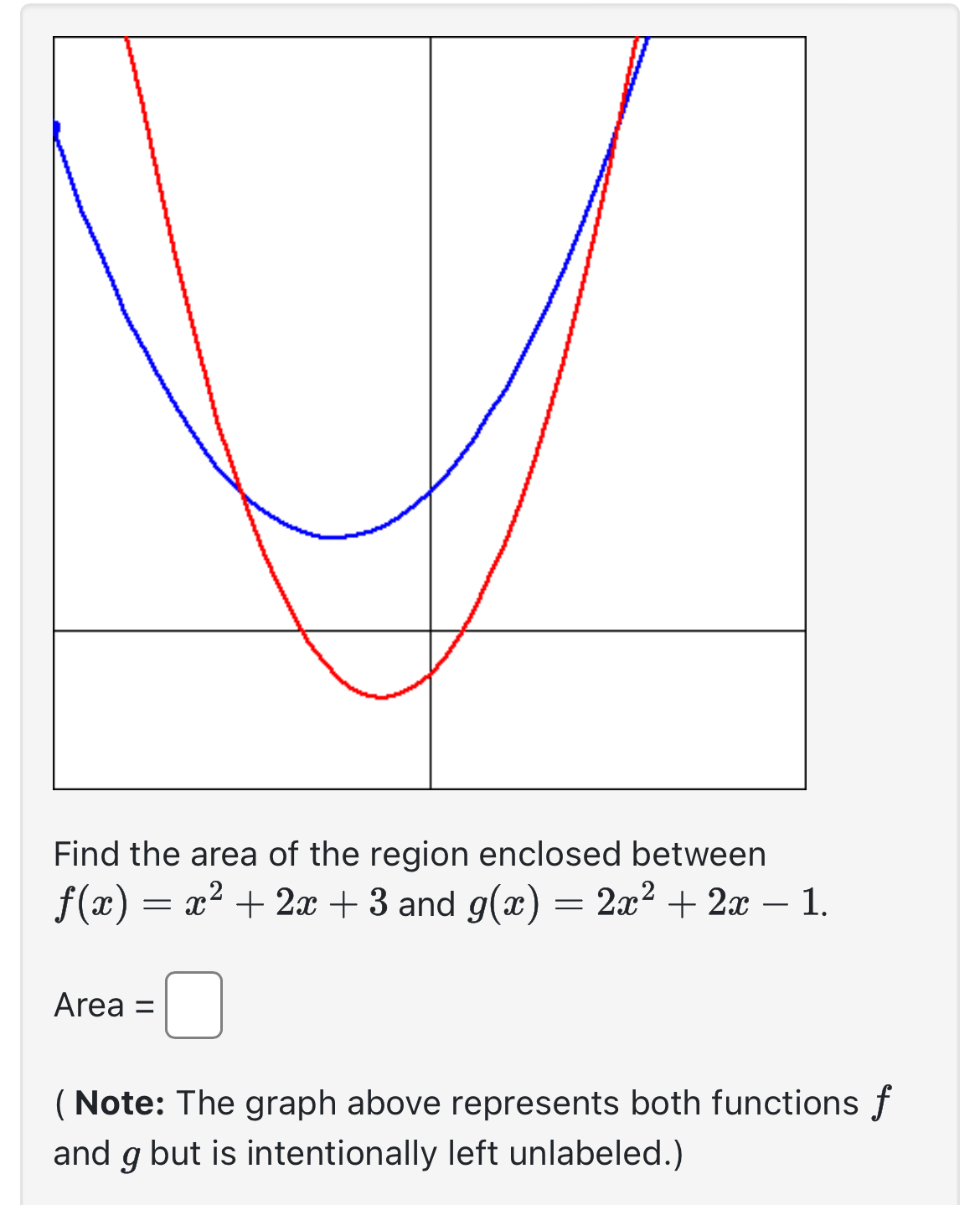 Solved Find the area of the region enclosed between | Chegg.com