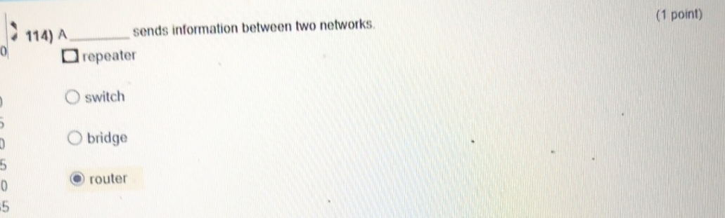 Solved A sends information between two networks.(1 | Chegg.com