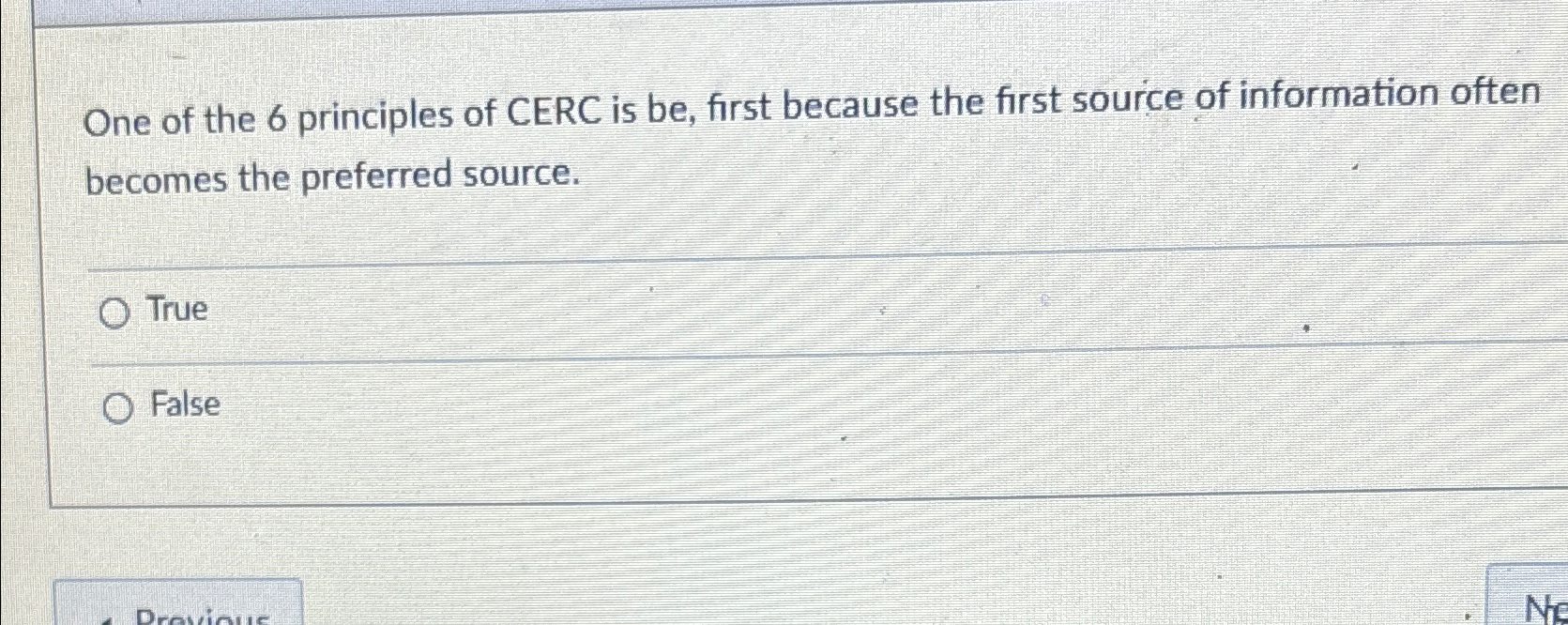 Solved One of the 6 ﻿principles of CERC is be, ﻿first | Chegg.com
