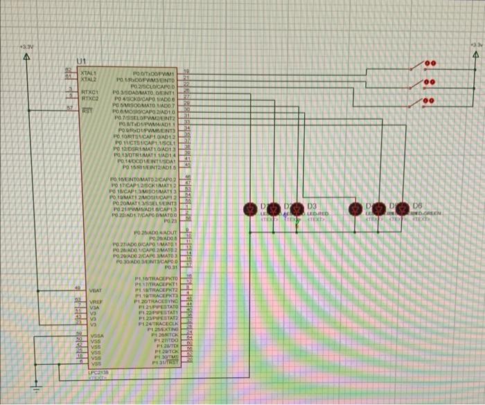 Solved using keil and proteus and LPC2138, im trying to edit | Chegg.com