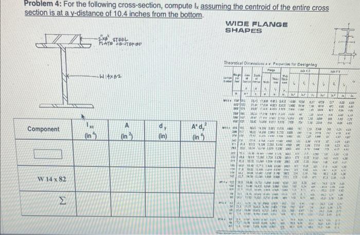 Solved Problem 4: For the following cross-section, compute | Chegg.com