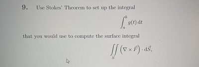 Use Stokes' Theorem to set up the | Chegg.com