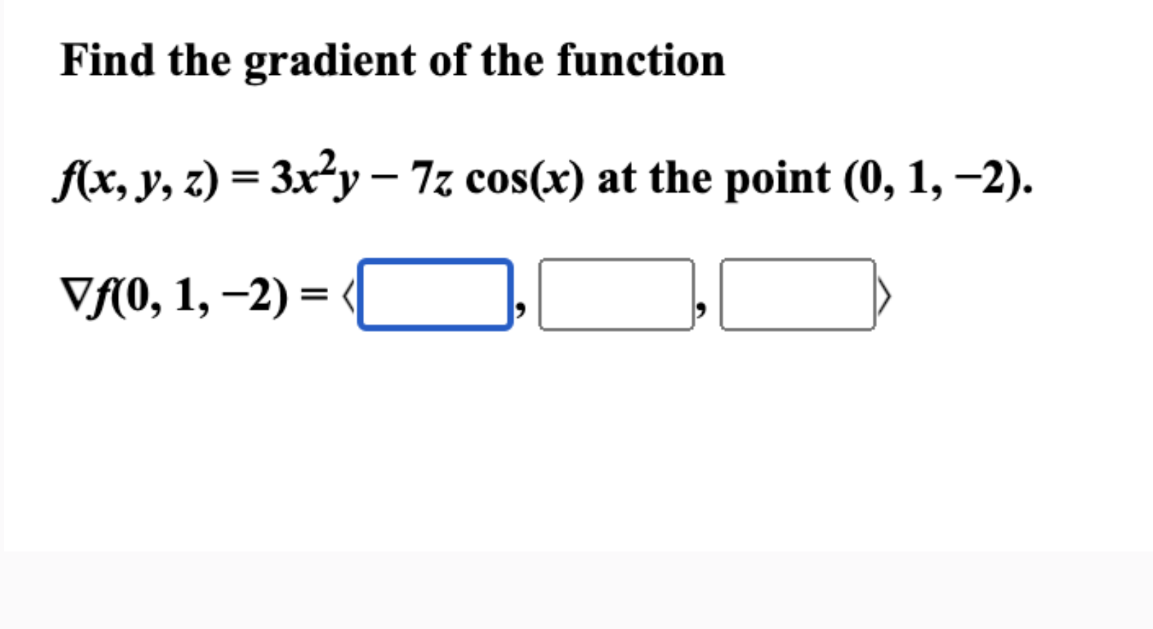 Solved Find the gradient of the | Chegg.com