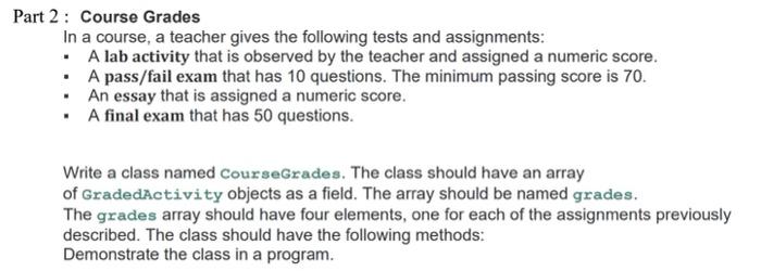 Solved NOTE: I ONLY NEED THE CODE FOR PART 3 PLEASE INCLUDE | Chegg.com