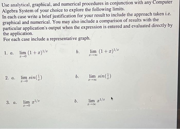 Solved Use analytical, graphical, and numerical procedures | Chegg.com