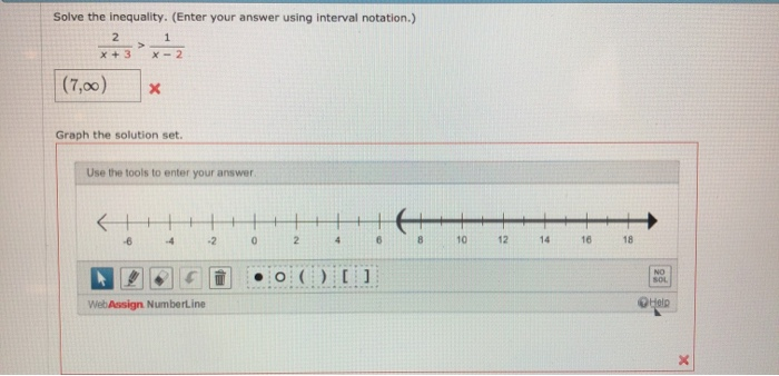 Solved Solve the inequality. (Enter your answer using | Chegg.com