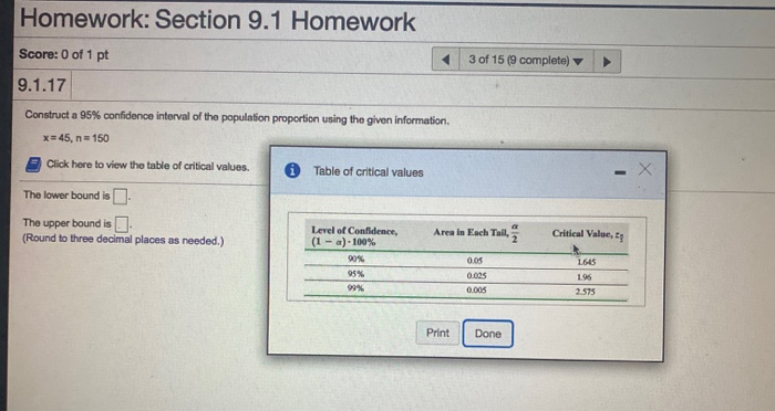 Solved Homework Section 9 1 Homework Score 0 Of 1 Pt