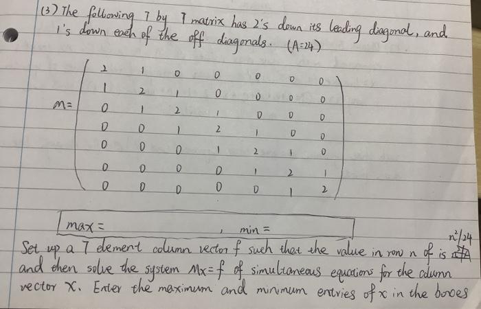 Solved 2 of 2 Set matlab up to generate a 10B by 10B matrix | Chegg.com