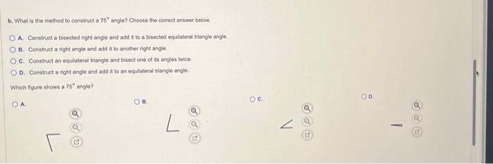 Solved Use a compass and straightedge to construct angles | Chegg.com