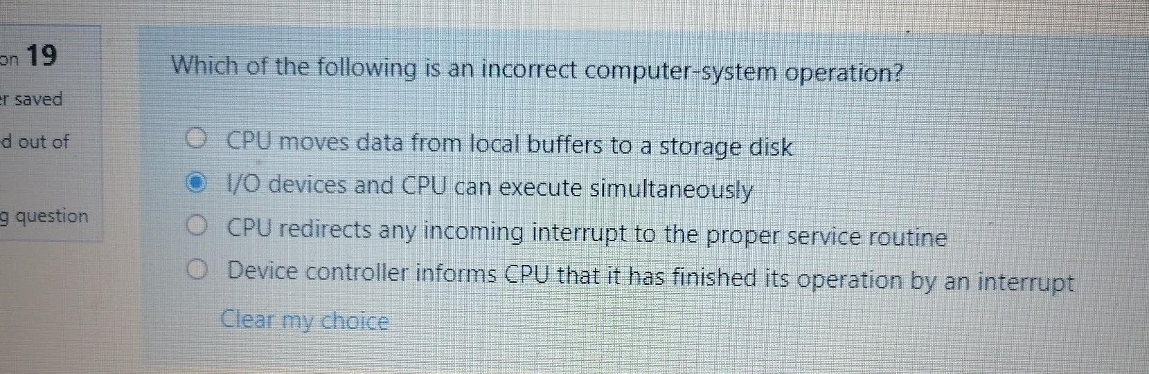 Solved estion 19 Which of the following is an incorrect | Chegg.com