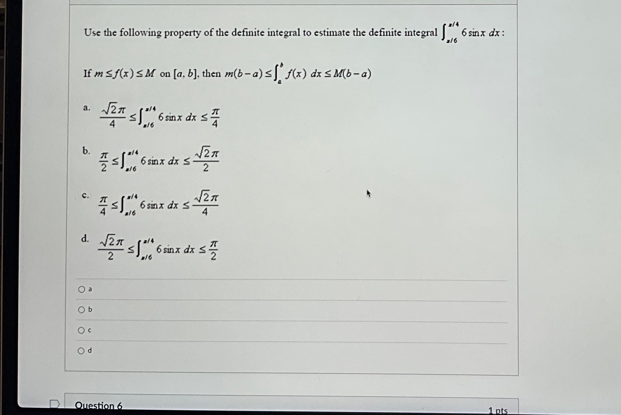 Solved Use the following property of the definite integral | Chegg.com