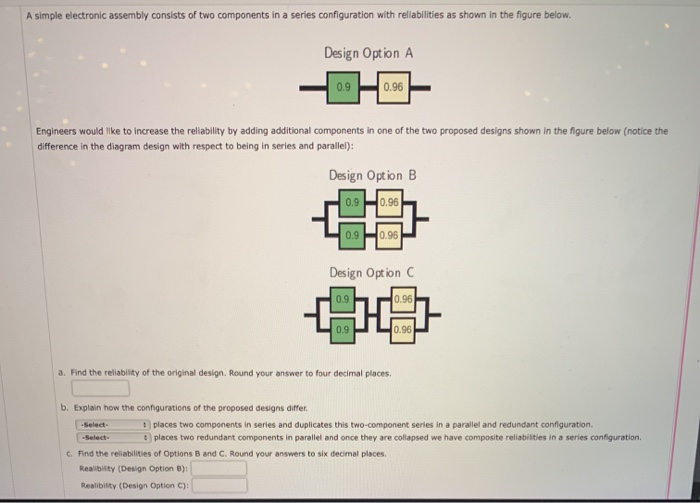 Solved A simple electronic assembly consists of two | Chegg.com