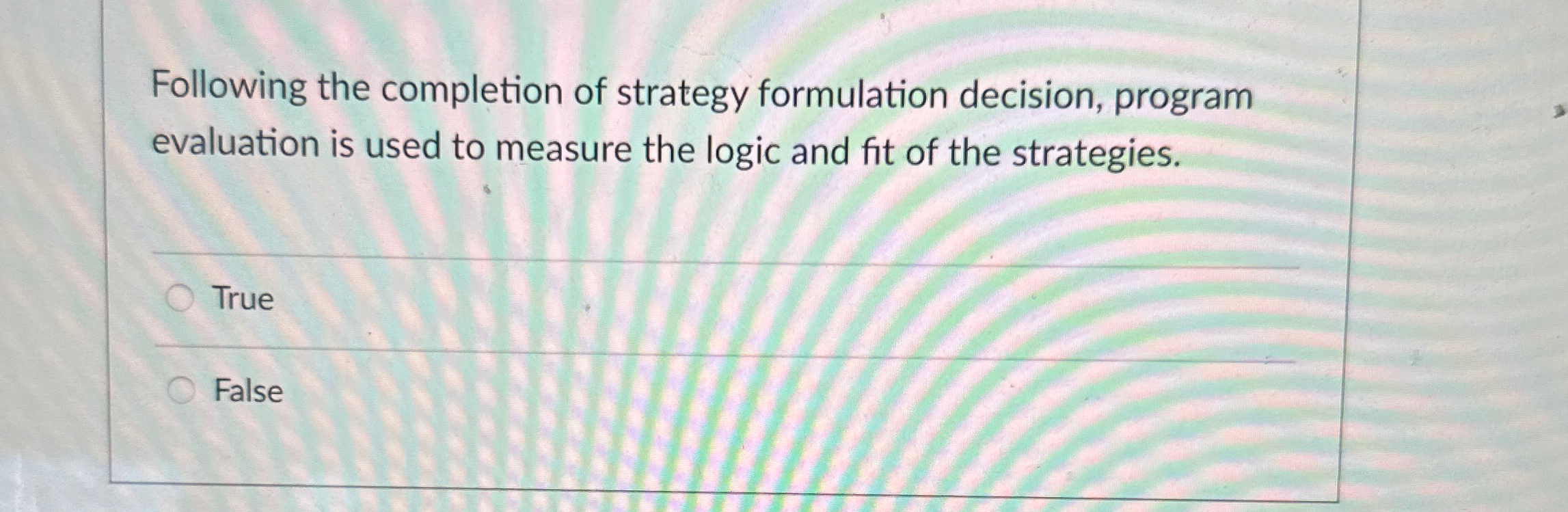 Solved Following the completion of strategy formulation | Chegg.com