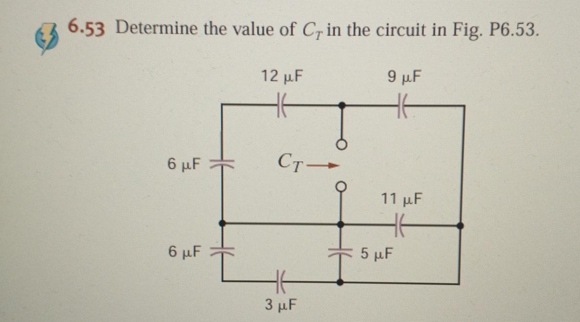 Solved 6.53 ﻿Determine the value of CT ﻿in the circuit in | Chegg.com
