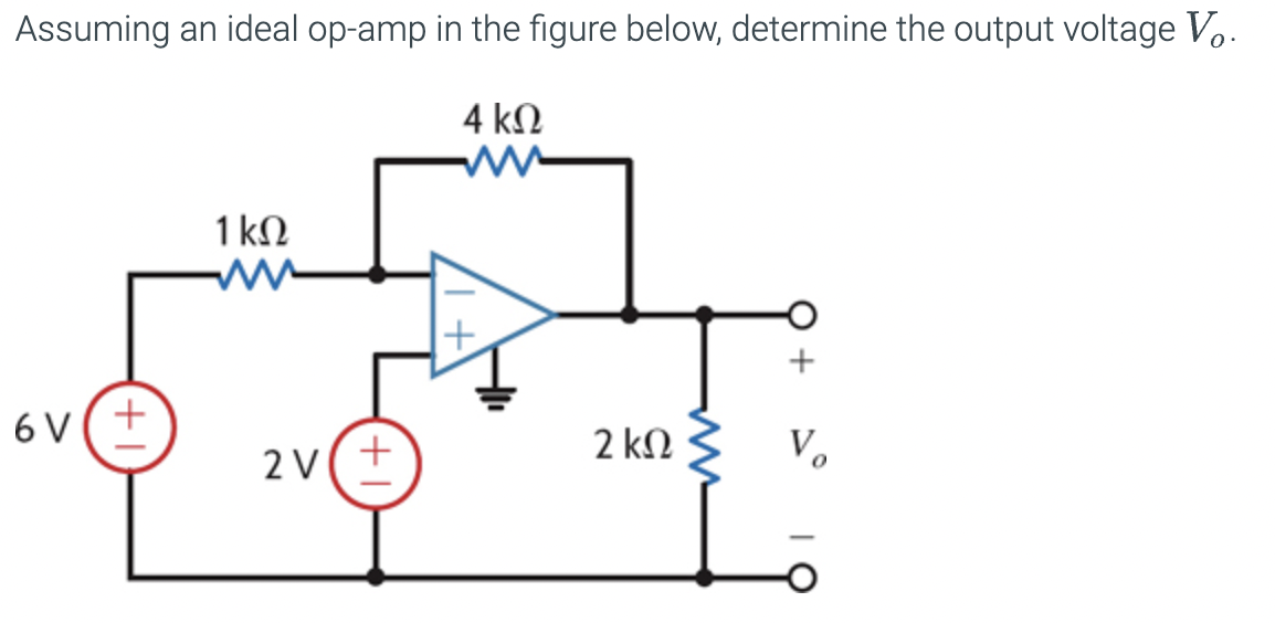 Solved Assuming an ideal op-amp in the figure below, | Chegg.com