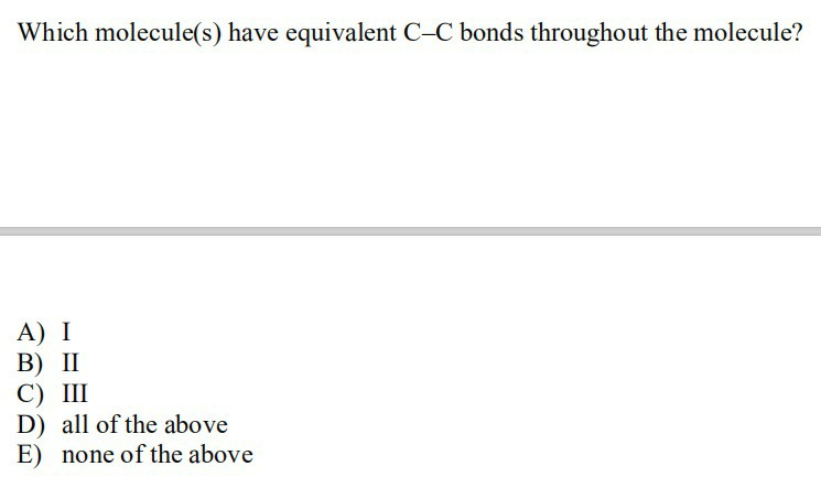 Solved Use the molecules below to answer the next three | Chegg.com