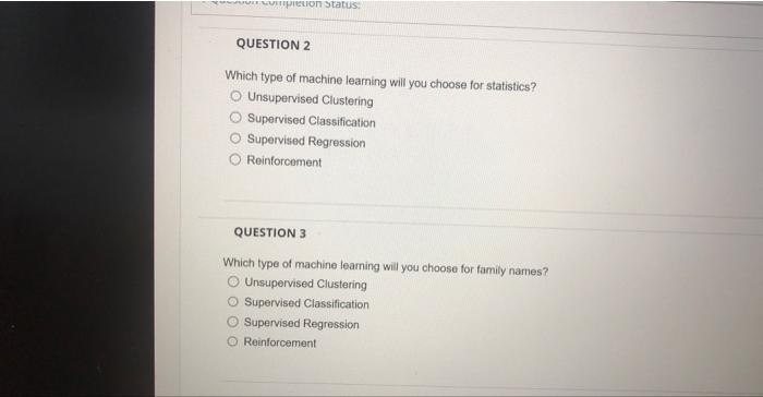 Solved Regression needs: Patterns Numbers Input Unsupervised | Chegg.com