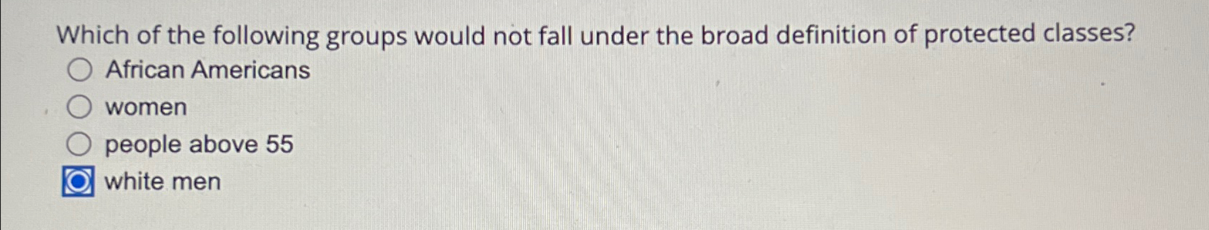 Solved Which of the following groups would not fall under | Chegg.com