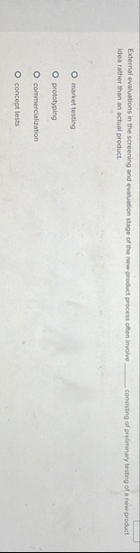 Solved External evaluations in the screening and evaluation | Chegg.com